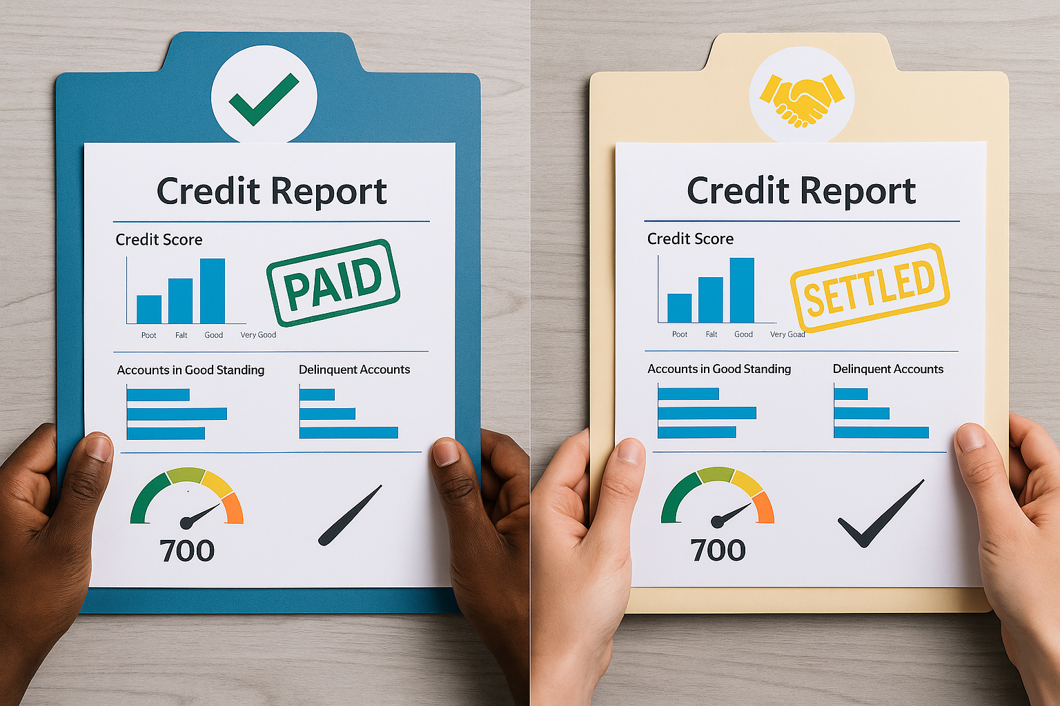 Paid vs Settled Collections: Credit Report Impact Explained